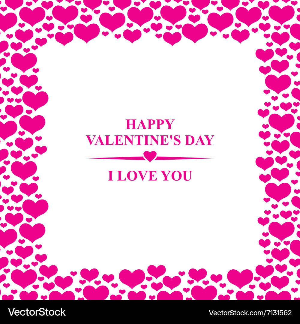 Heart borders Royalty Free Vector Image - VectorStock