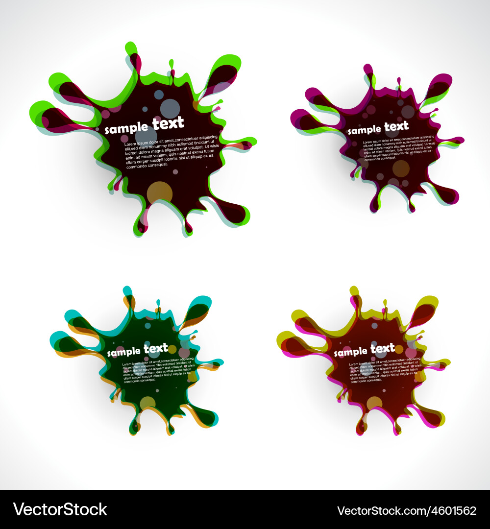 Ink splash Royalty Free Vector Image - VectorStock