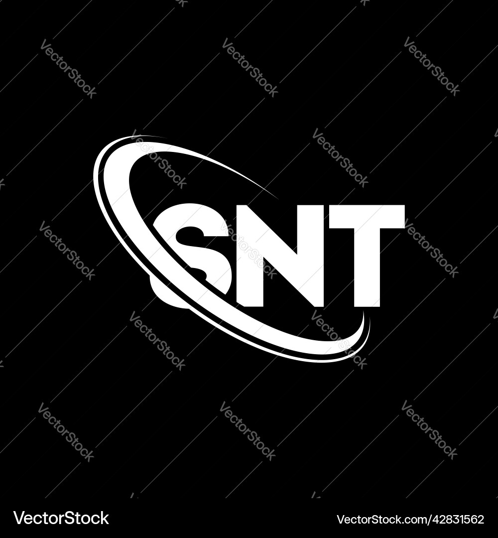 Snt logo letter design Royalty Free Vector Image