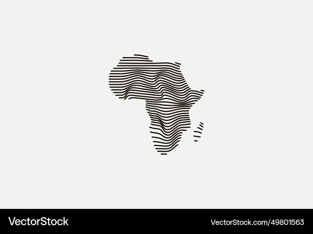Africa map logo Royalty Free Vector Image - VectorStock