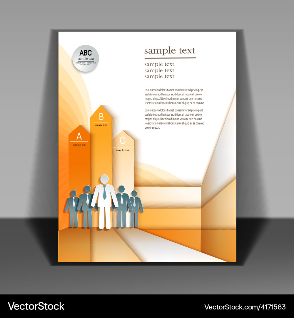 Business booklet layout Royalty Free Vector Image