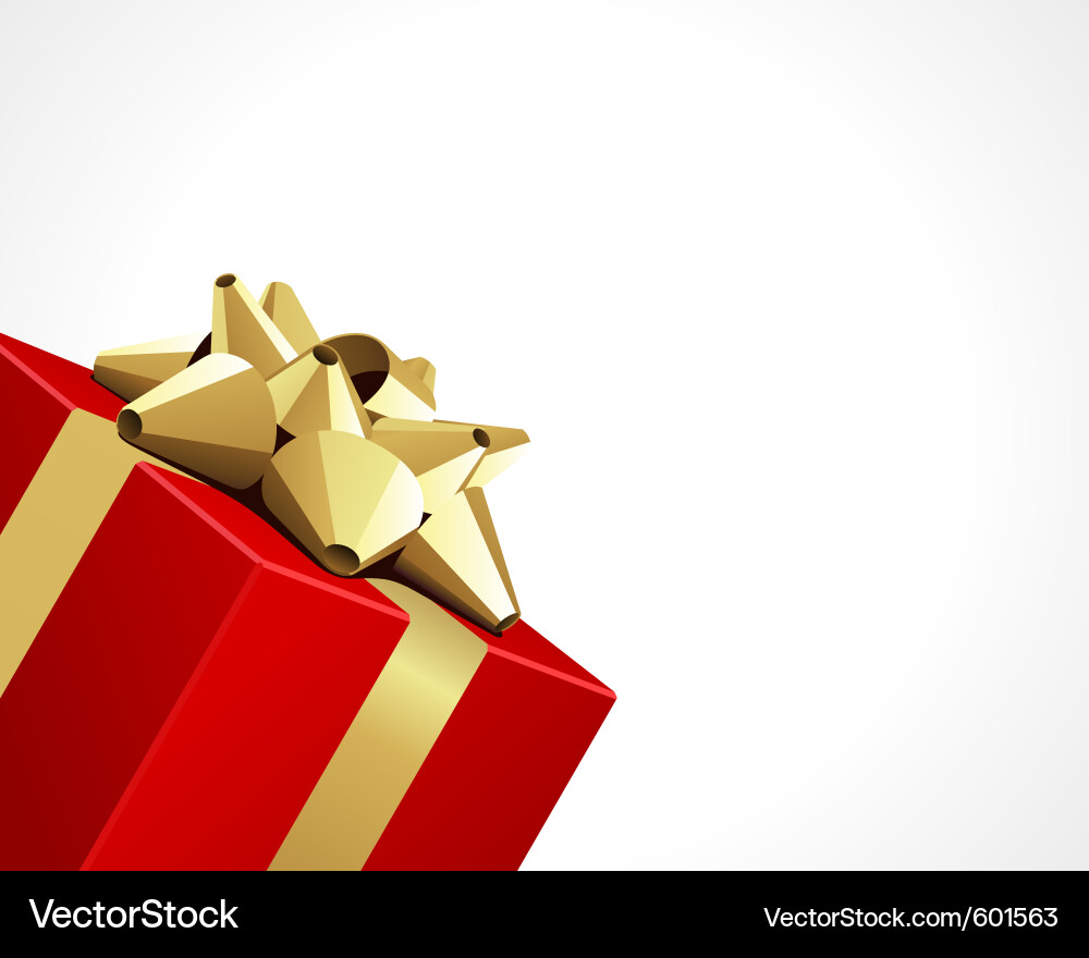 Christmas present background Royalty Free Vector Image