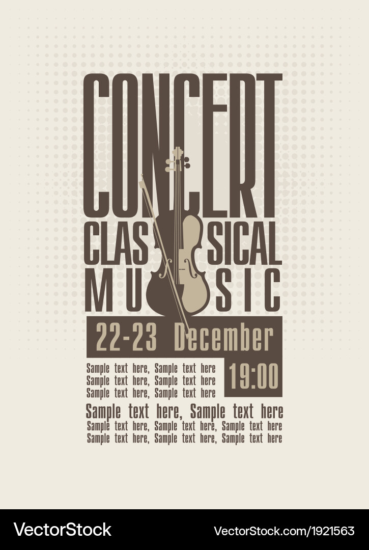 Concert music Royalty Free Vector Image - VectorStock