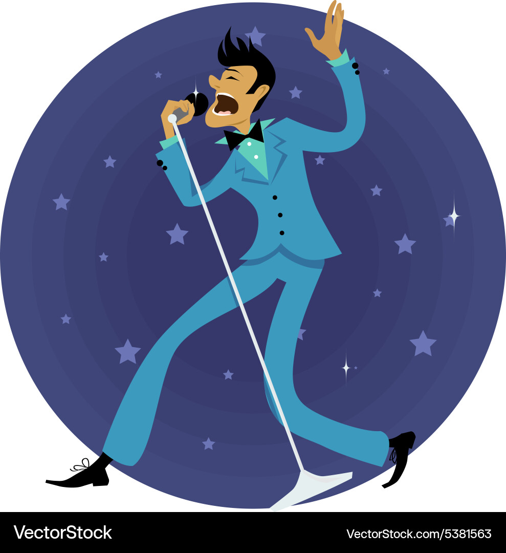 Pop singer Royalty Free Vector Image - VectorStock