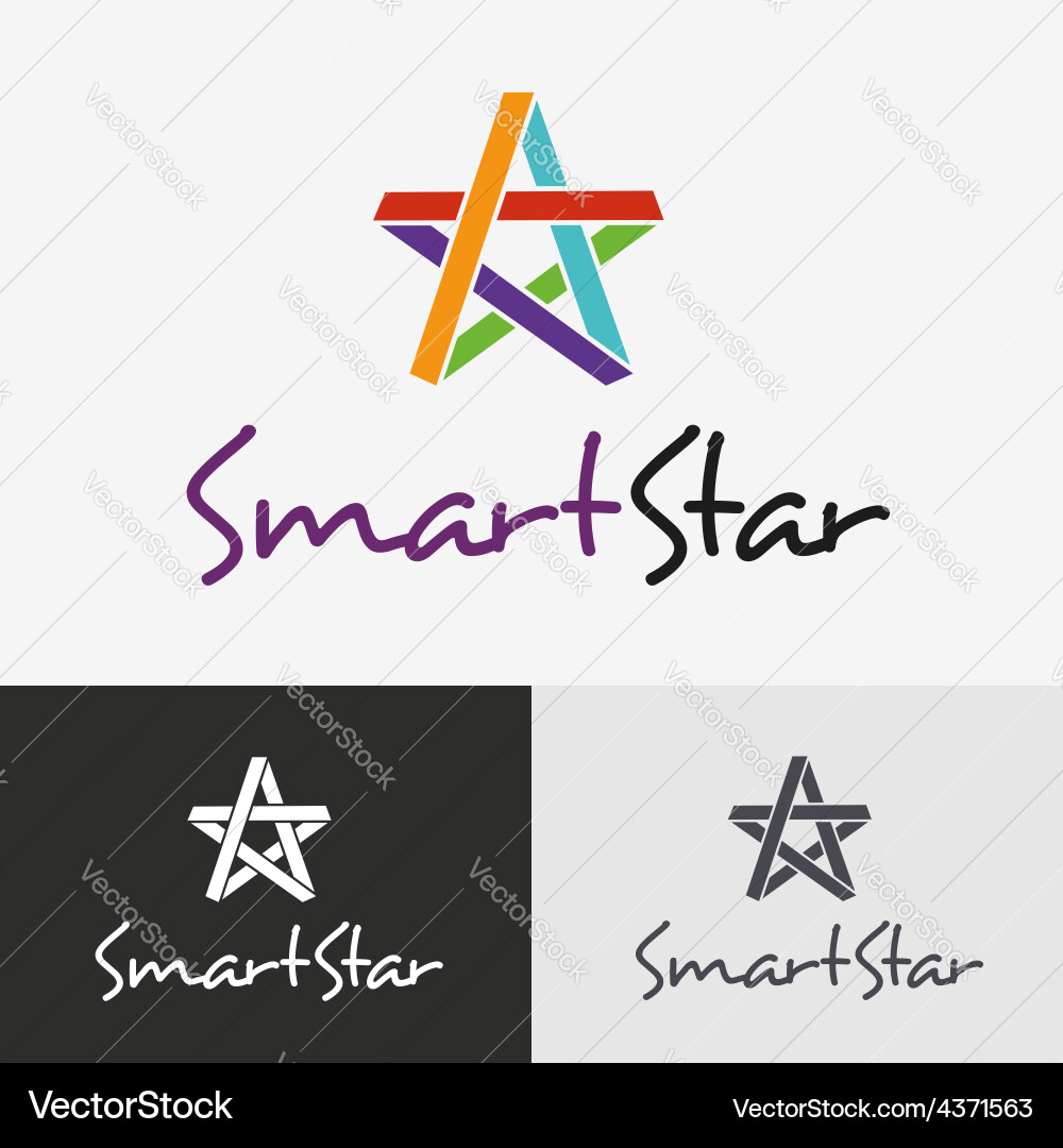 Star logo design template Royalty Free Vector Image