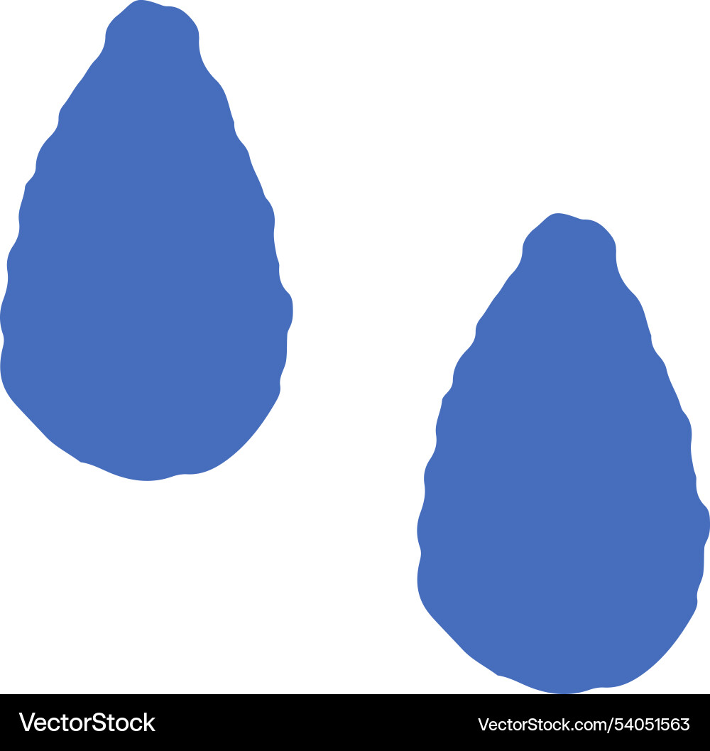Teardrop shape simple Royalty Free Vector Image