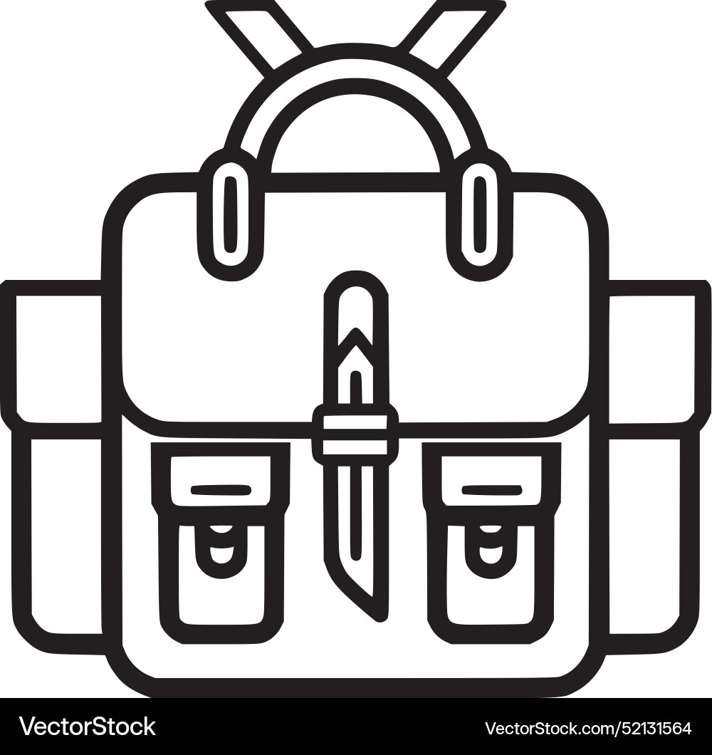 Backpack Royalty Free Vector Image - VectorStock