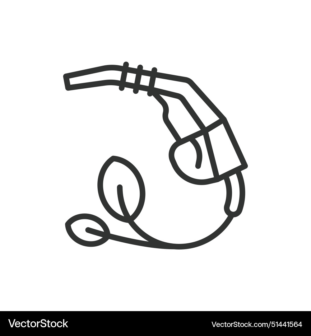 Green fuel in line design energy Royalty Free Vector Image