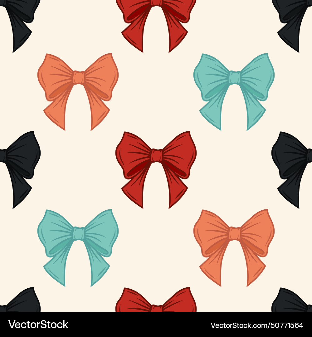 Seamless pattern with cartoon red orange Vector Image