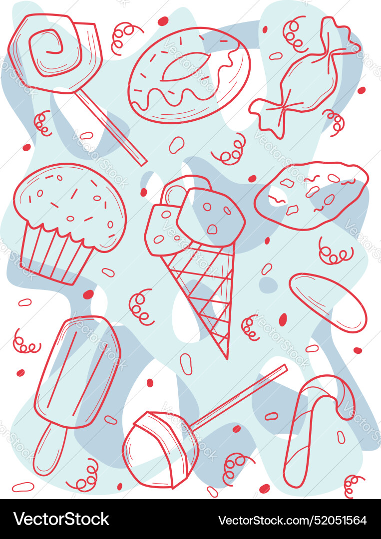 Sweets Royalty Free Vector Image - VectorStock