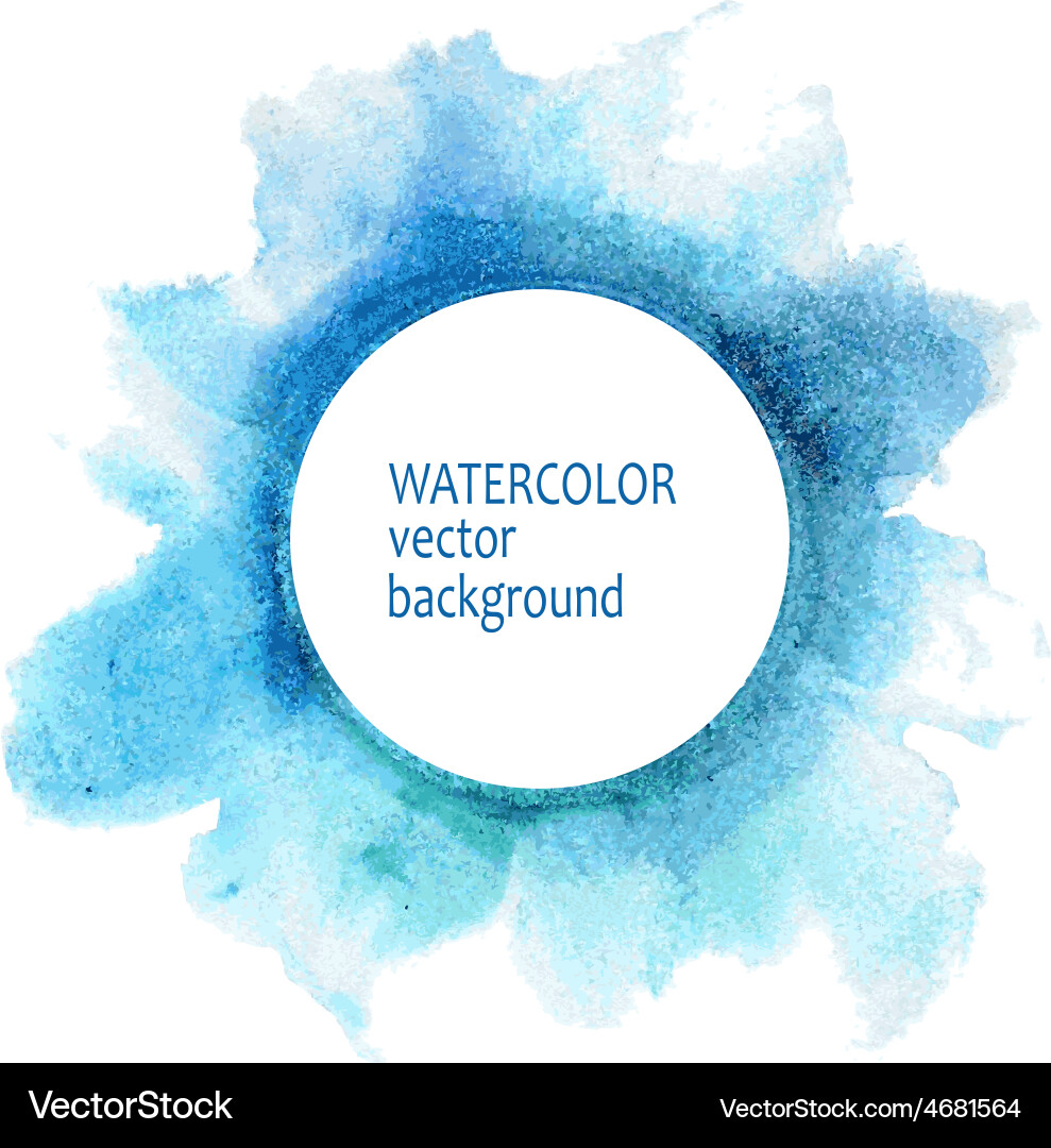 Watercolor Splash Background Royalty Free Vector Image