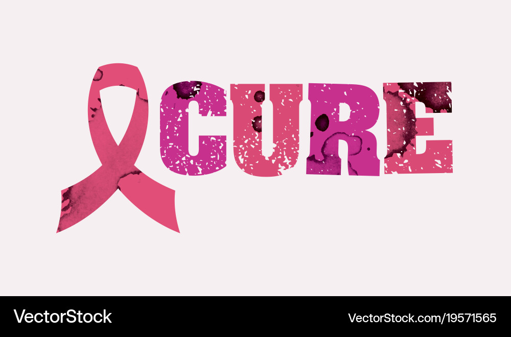 Cure concept stamped word art Royalty Free Vector Image