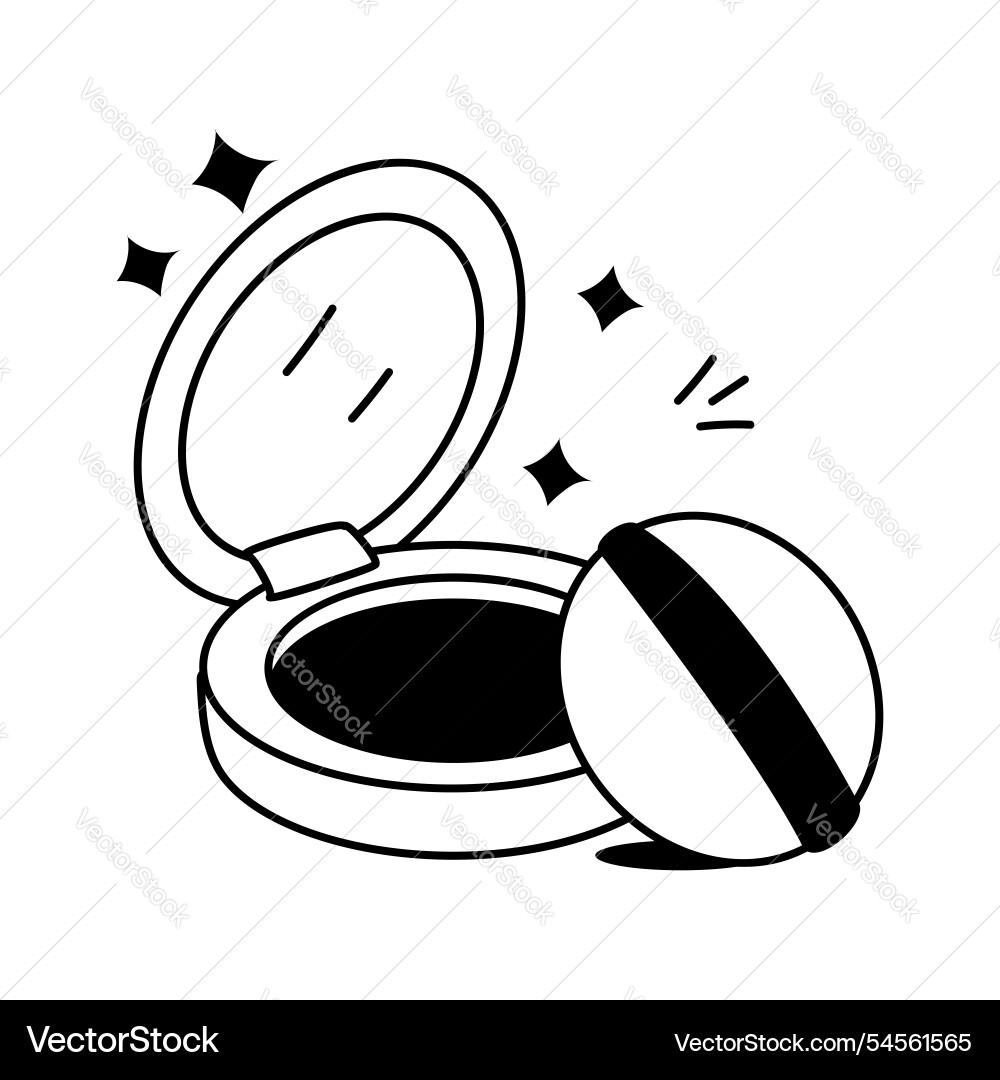 Face powder Royalty Free Vector Image - VectorStock
