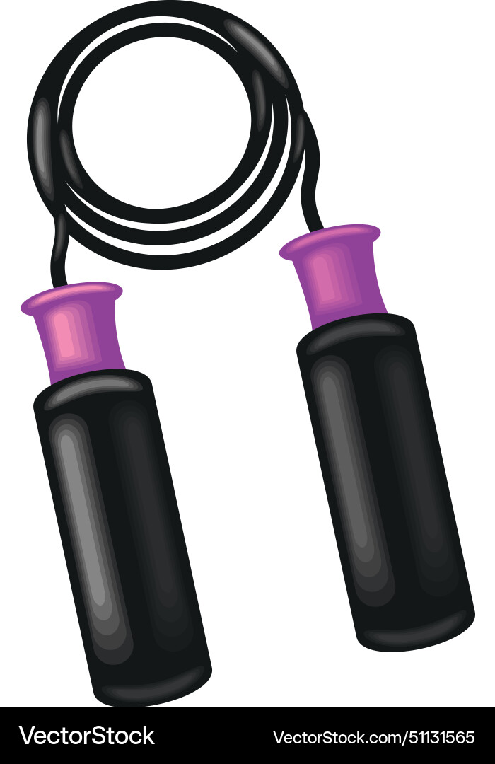 Gym equipment jump rope Royalty Free Vector Image