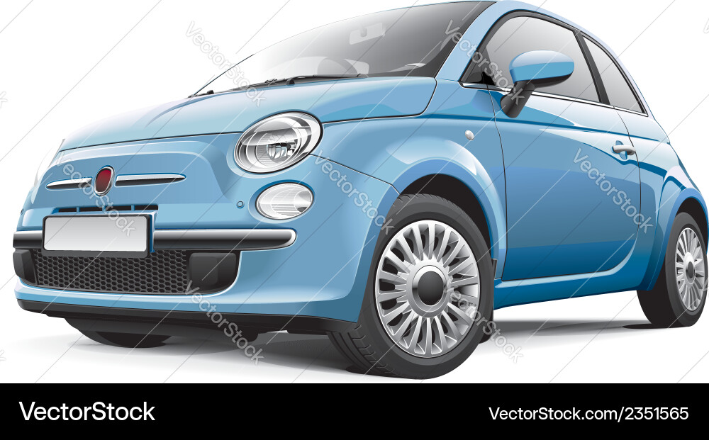 Italian city car Royalty Free Vector Image - VectorStock