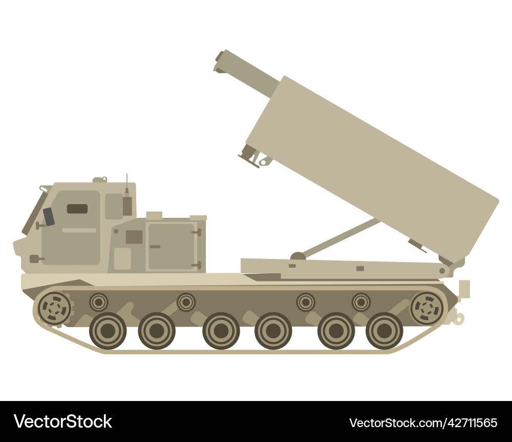 M270 mlrs Royalty Free Vector Image - VectorStock