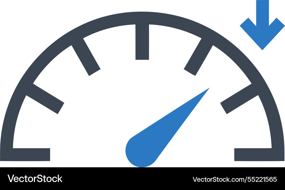 Speed gauge icon Royalty Free Vector Image - VectorStock