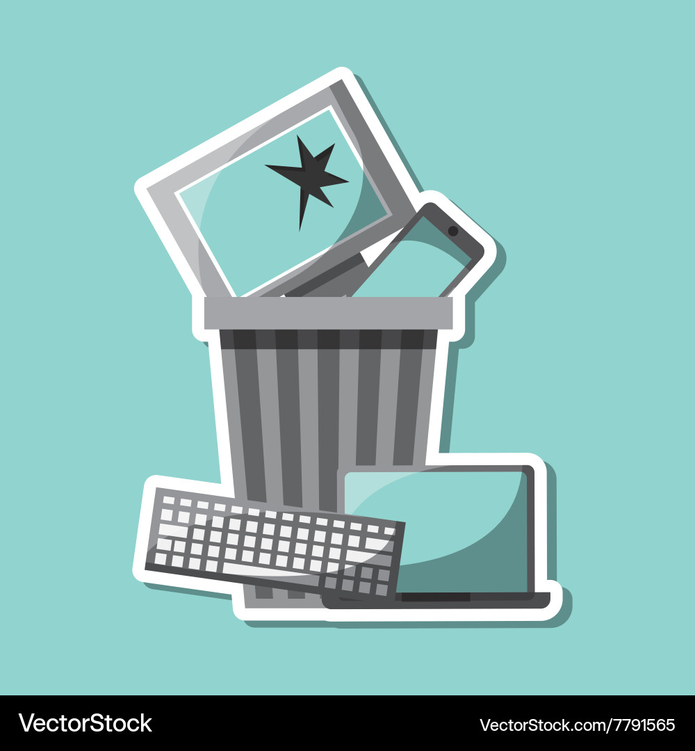 Waste Management Icons Royalty Free Vector Image