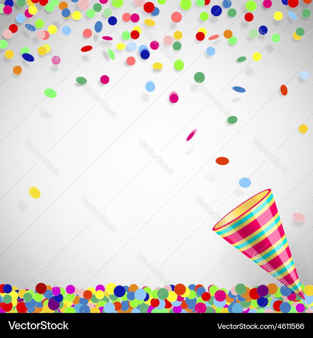Colorful confetti Royalty Free Vector Image - VectorStock