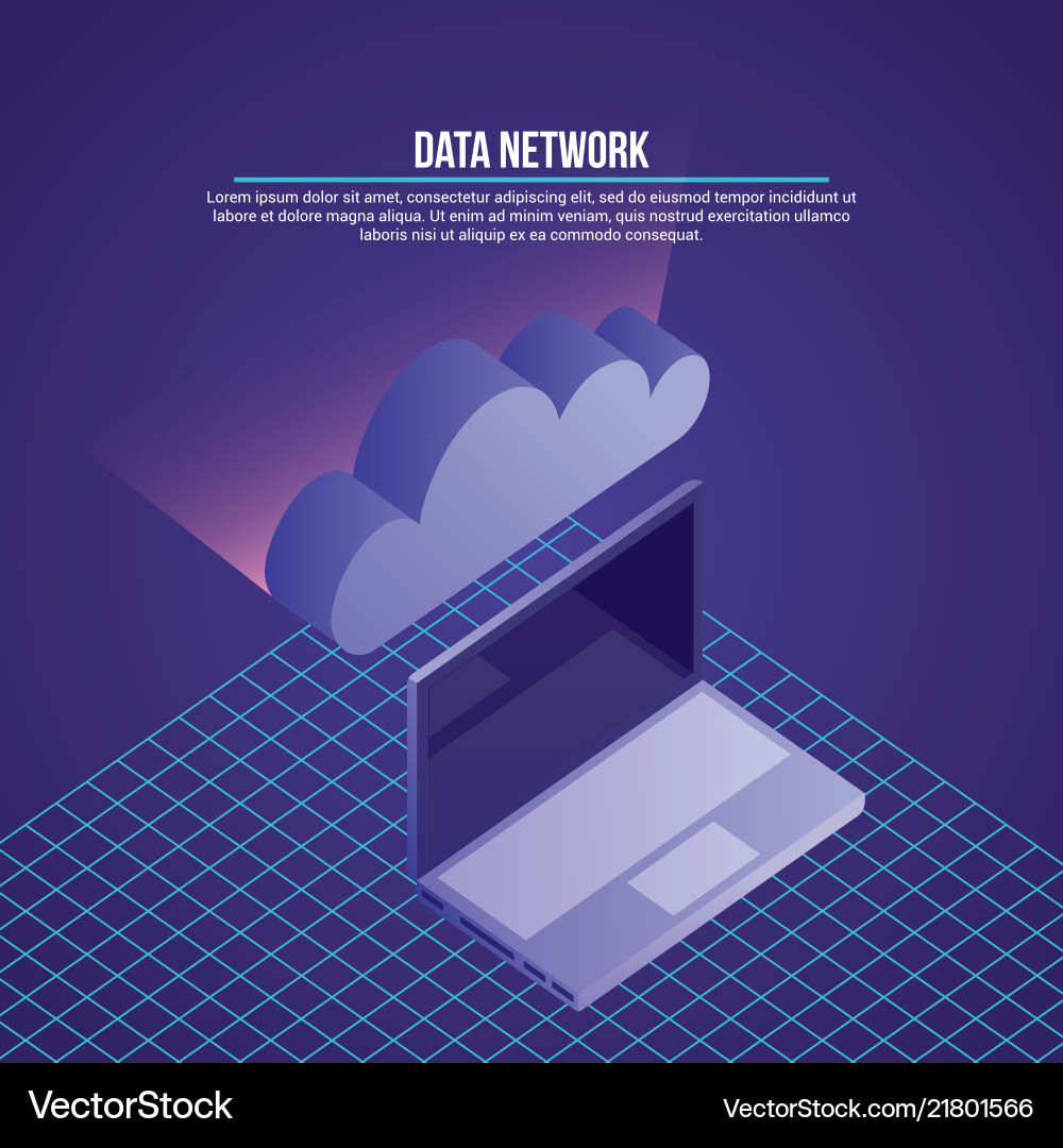 Data network related Royalty Free Vector Image