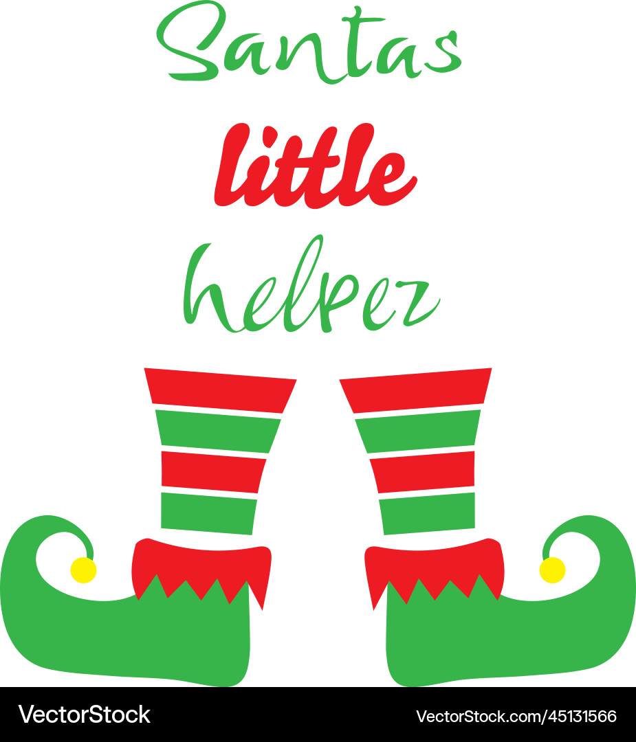 Elf shoes Royalty Free Vector Image - VectorStock