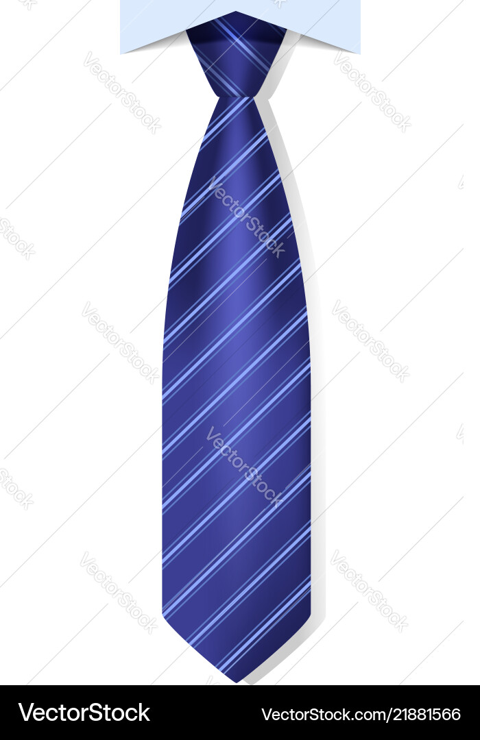 Necktie icon realistic style Royalty Free Vector Image