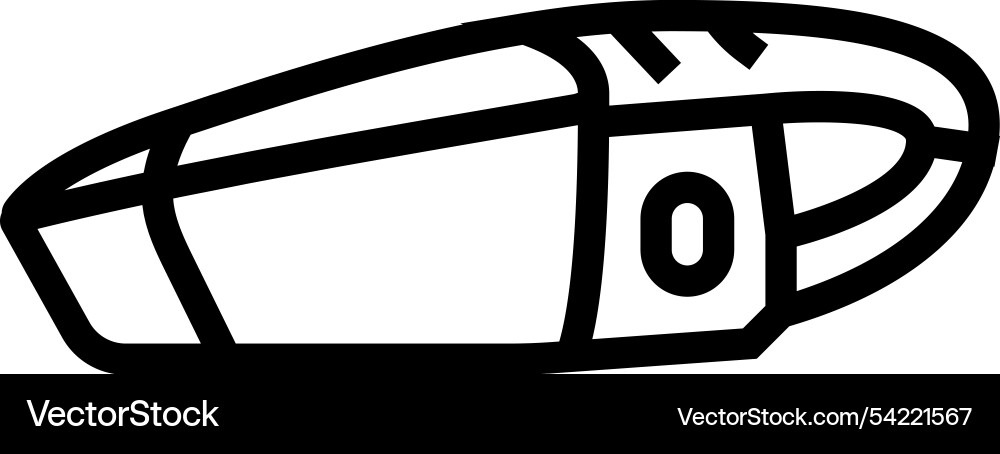 Car vacuum cleaner accessory line icon Royalty Free Vector
