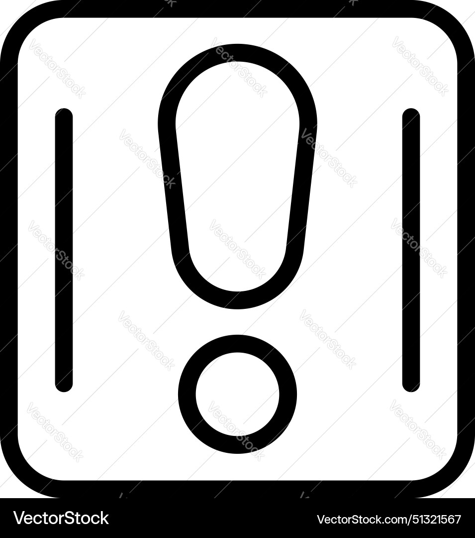 Corporate startup failure icon outline Royalty Free Vector