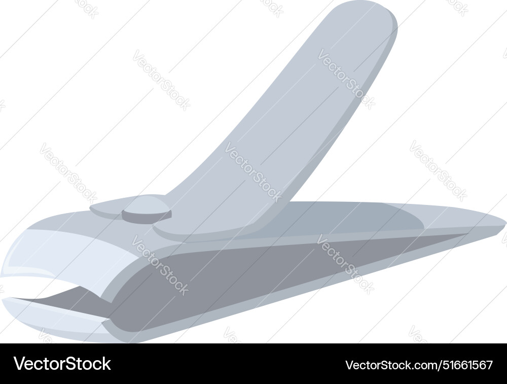 Metal nail clipper for cutting fingernails Vector Image