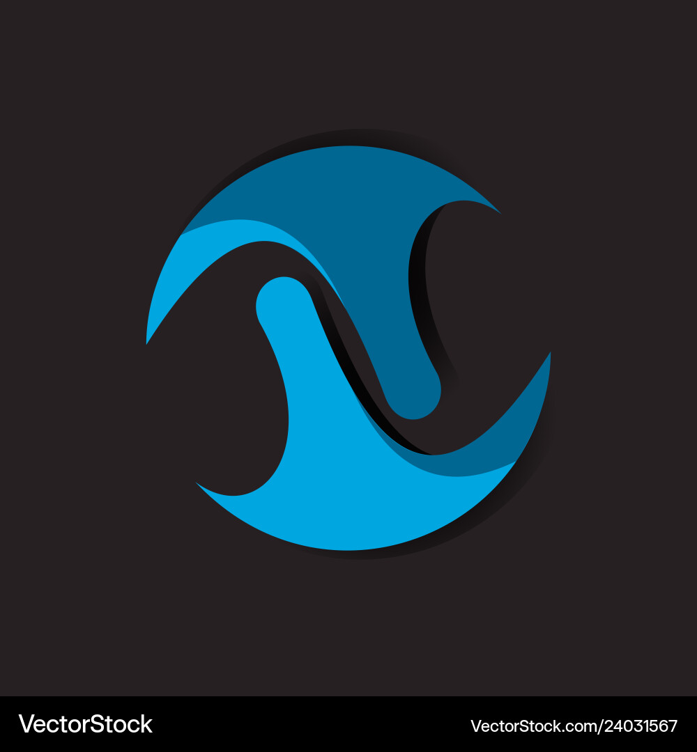 Orbit logo design template Royalty Free Vector Image