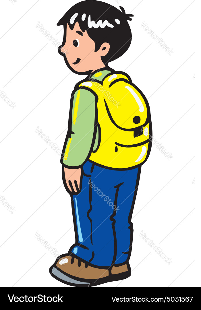 Schoolboy Royalty Free Vector Image - VectorStock