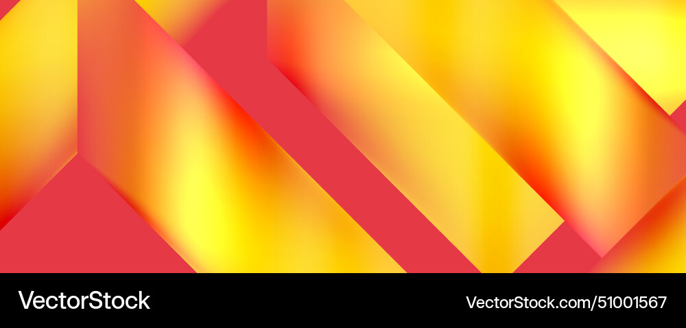 Vibrant diagonal stripes on red and yellow Vector Image