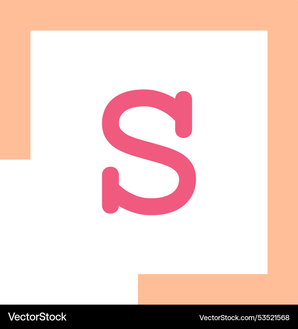 S logo Royalty Free Vector Image - VectorStock