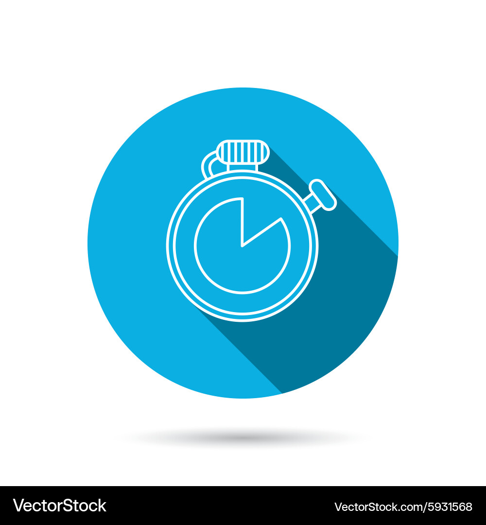 Timer icon stopwatch sign Royalty Free Vector Image