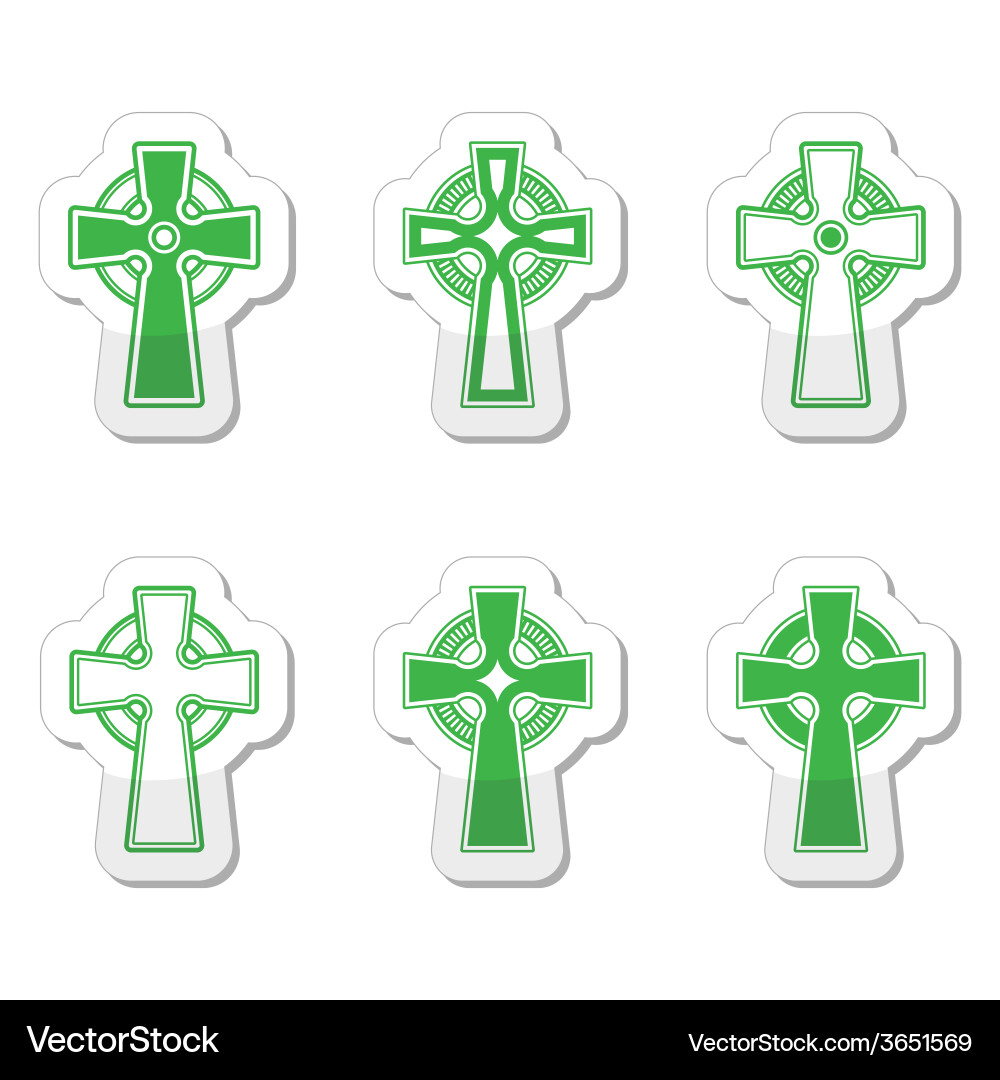 Irish scottish celtic cross sign Royalty Free Vector Image