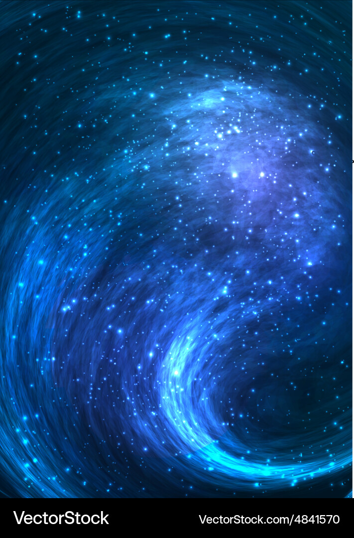 Colorful space background with nebula stellar Vector Image