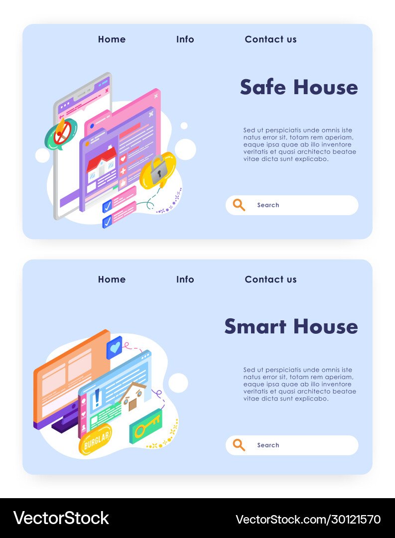 House insurance and safety smart technology Vector Image