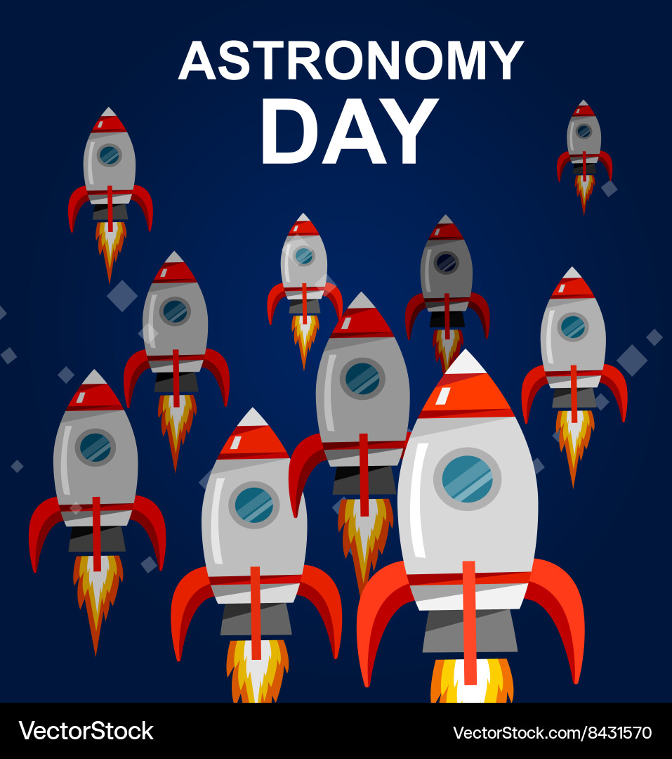 May 14 day of astronomy Royalty Free Vector Image