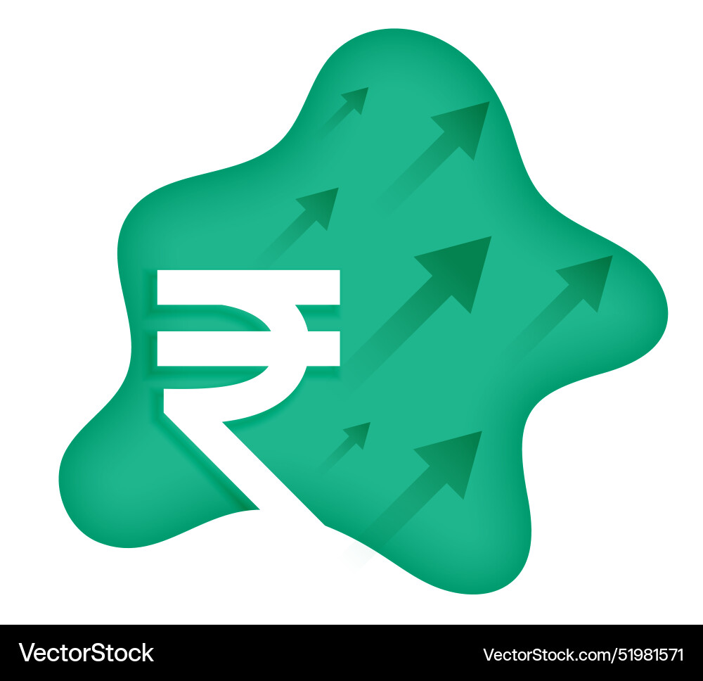 Indian currency rupee sign background key Vector Image