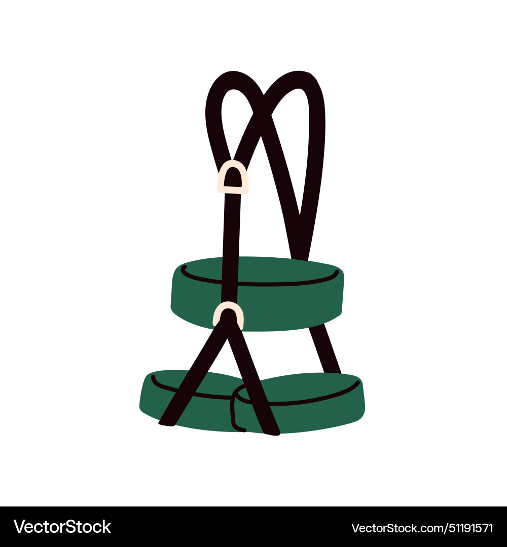 Safety harness belt for works at height workers Vector Image