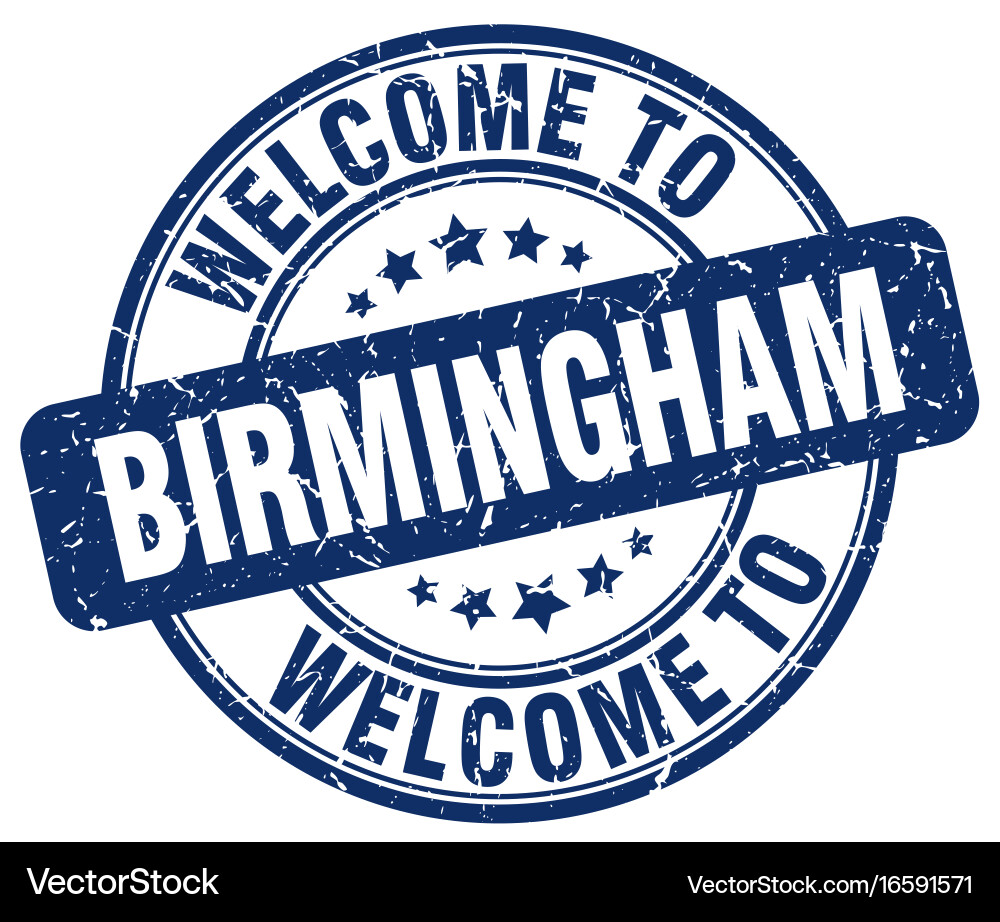 Welcome to birmingham Royalty Free Vector Image