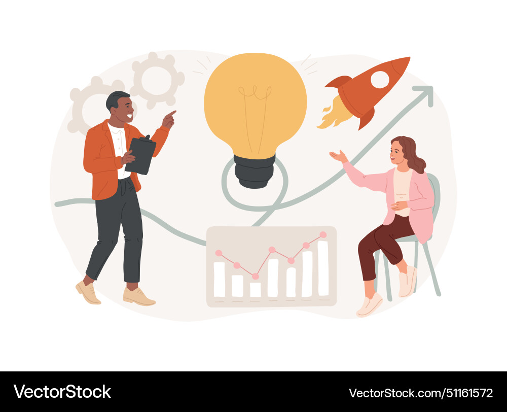 Idea management isolated concept Royalty Free Vector Image
