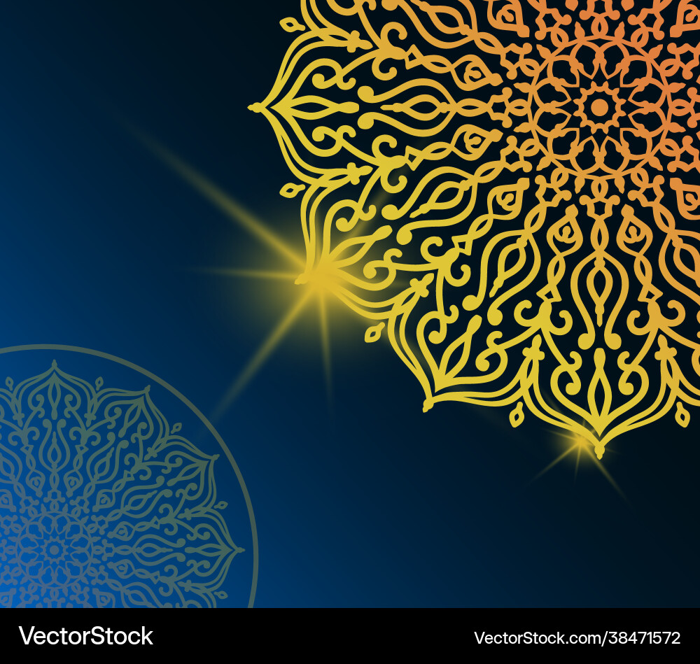 Mandala pattern background Royalty Free Vector Image