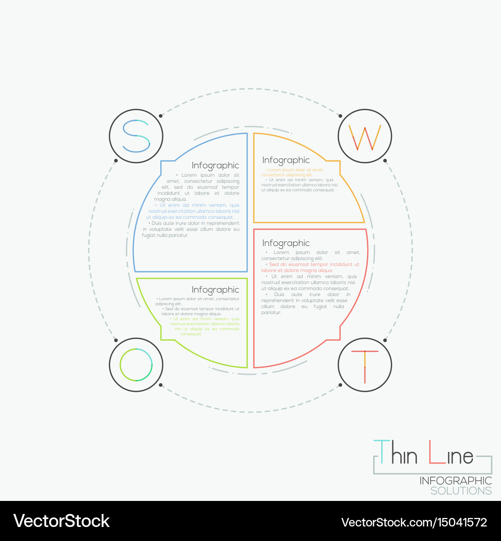 SWOT Analysis Diagram Royalty Free Vector Image