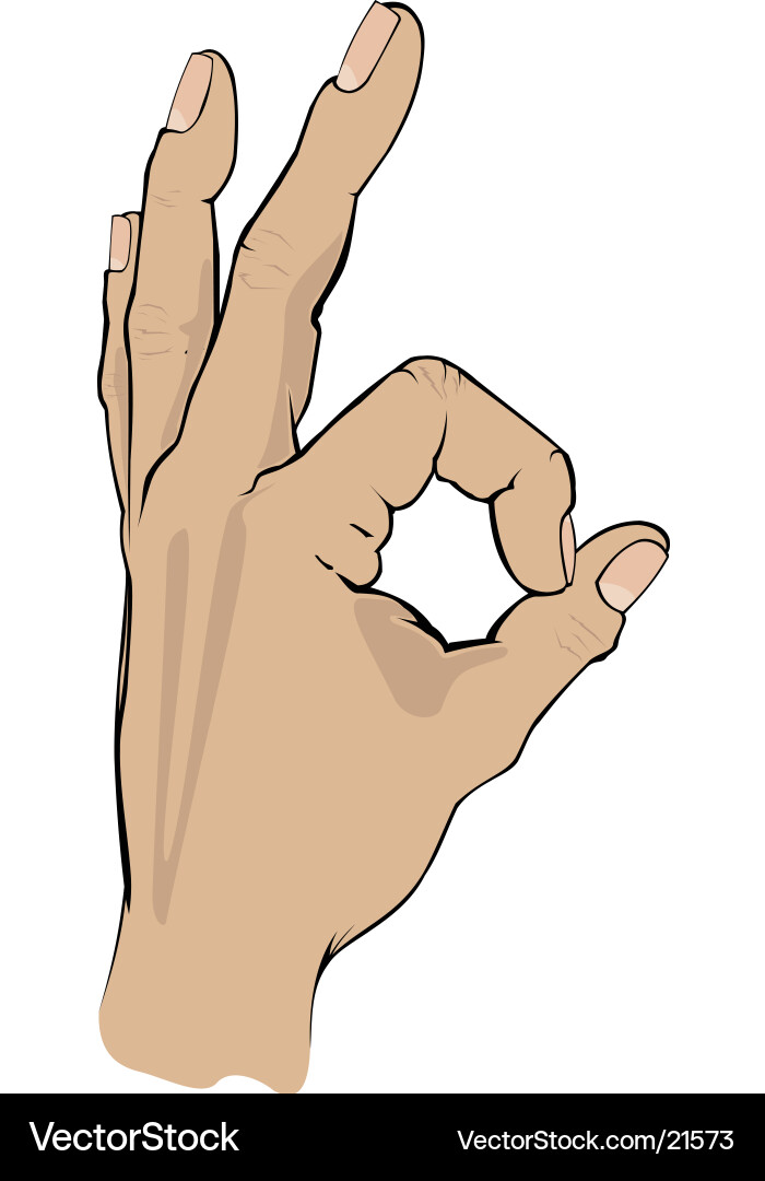 Hand gesture Royalty Free Vector Image - VectorStock