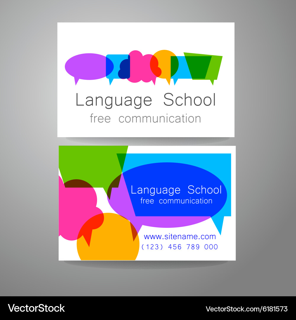 Language Learning Logo Royalty Free Vector Image