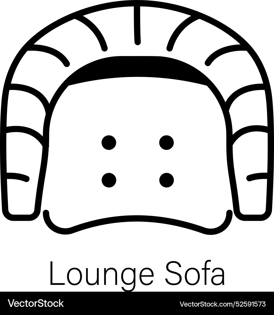 Lounge sofa Royalty Free Vector Image - VectorStock
