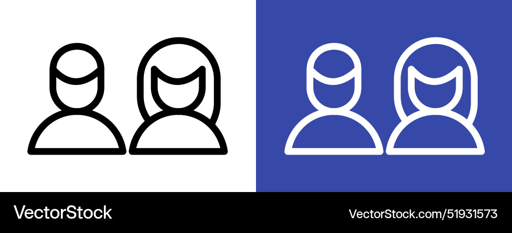 Romantic couple icon perfect for relationship and Vector Image