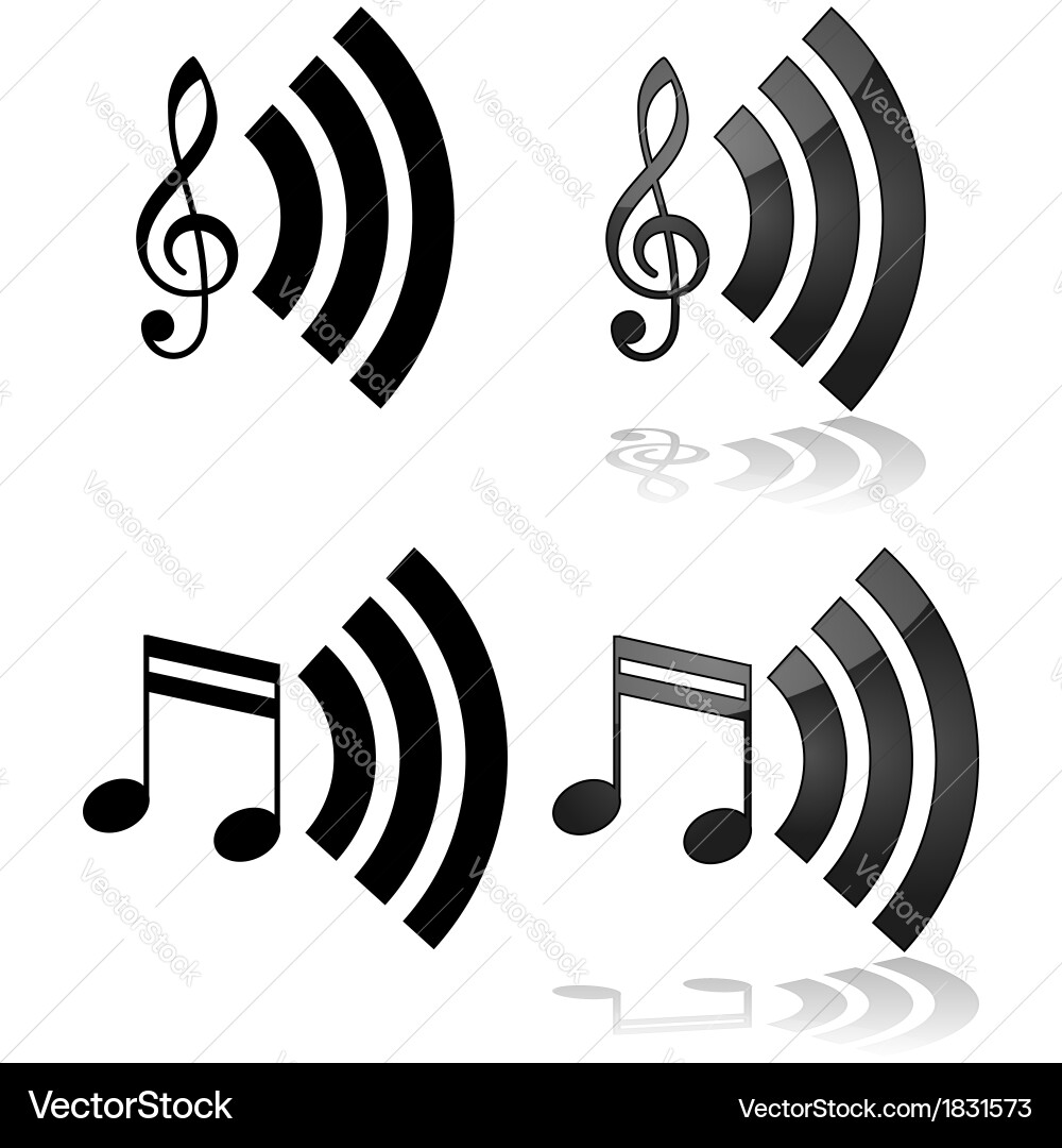 Streaming music Royalty Free Vector Image - VectorStock