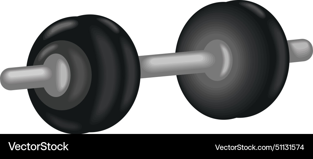 Gym equipment barbell Royalty Free Vector Image